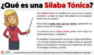 Qué es la Sílaba Tónica