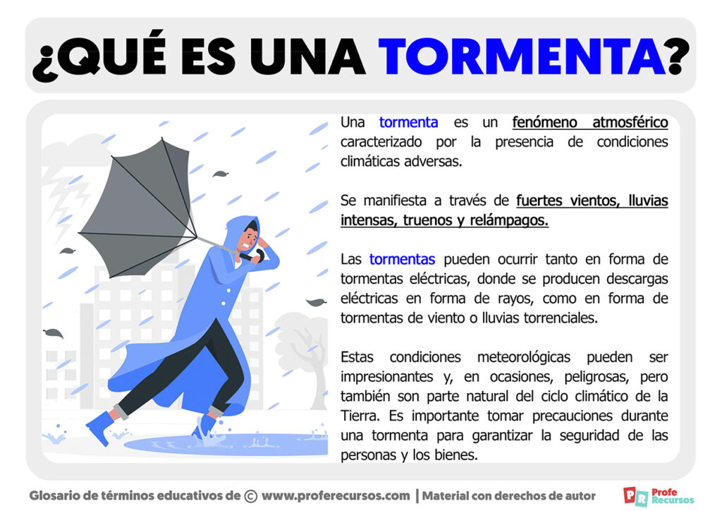 Qué es una Tormenta | Definición de Tormenta