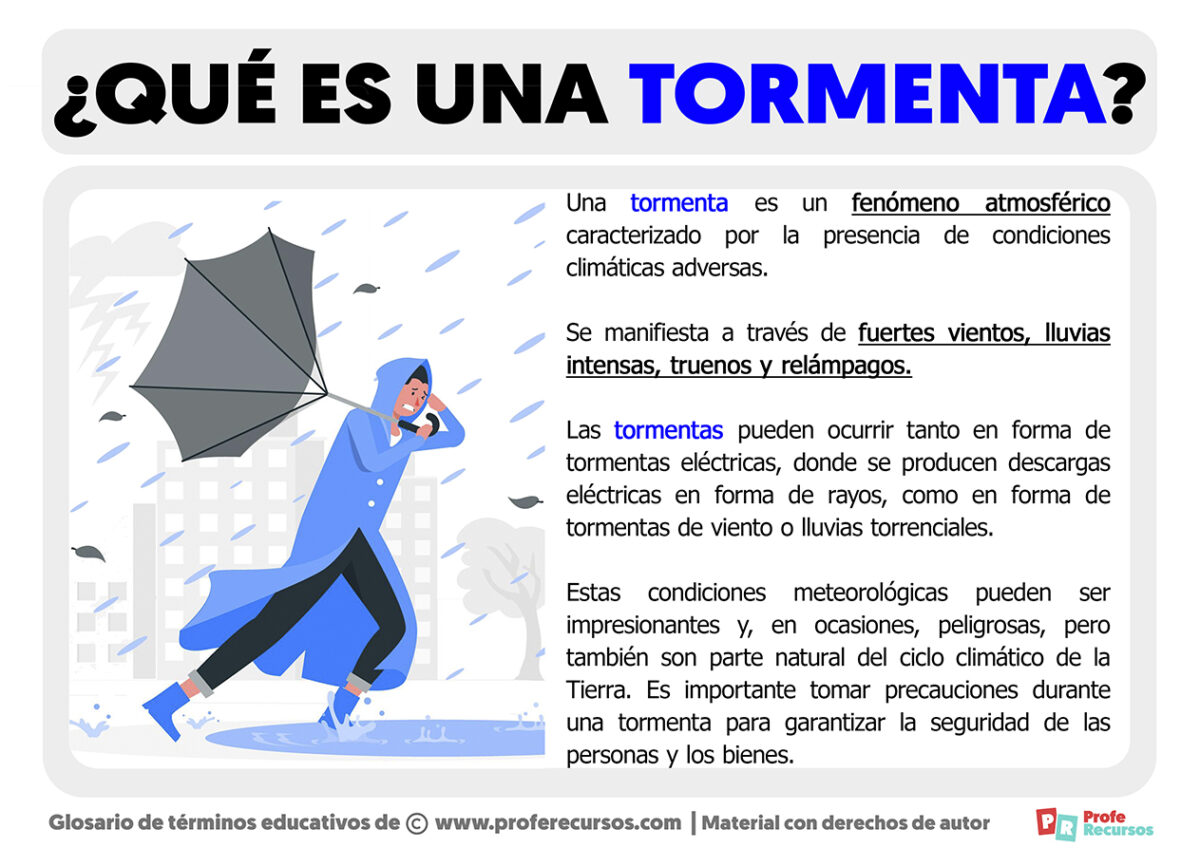 Qué es una Tormenta | Definición de Tormenta