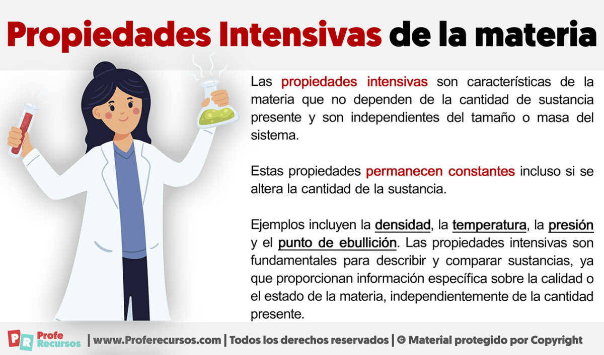 Propiedades Intensivas de la Materia