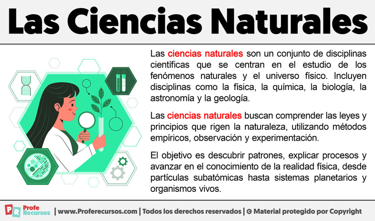 Qué son las Ciencias Naturales