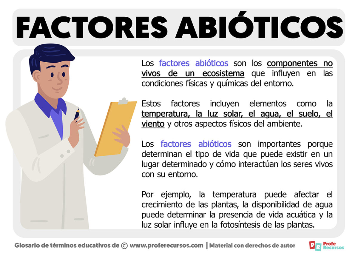 Qué son los Factores Abióticos Qué son los Factores Abióticos
