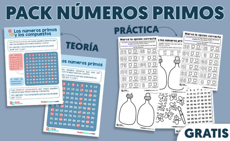 Números Primos y Números Compuestos | Teoría + Actividades