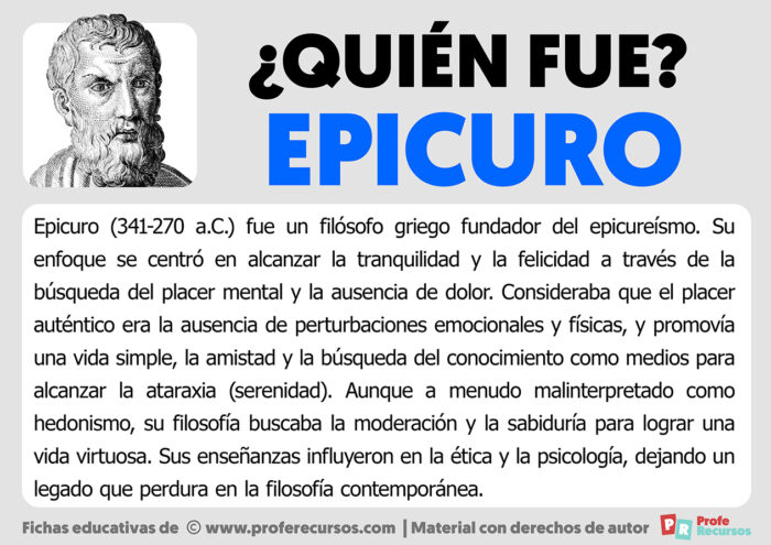 Quién fue Epicuro