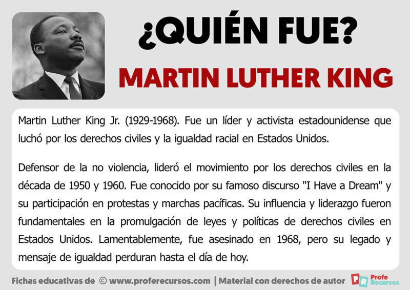 ¿Quién fue Martin Luther King? ¿Quién fue Martin Luther King?