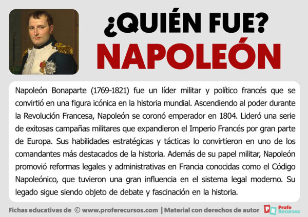 ¿Quién fue Napoleón Bonaparte?
