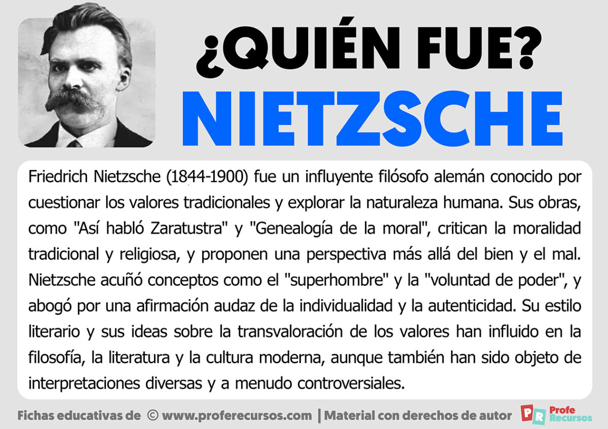 Quién fue Nietzsche | Biografía de Nietzsche