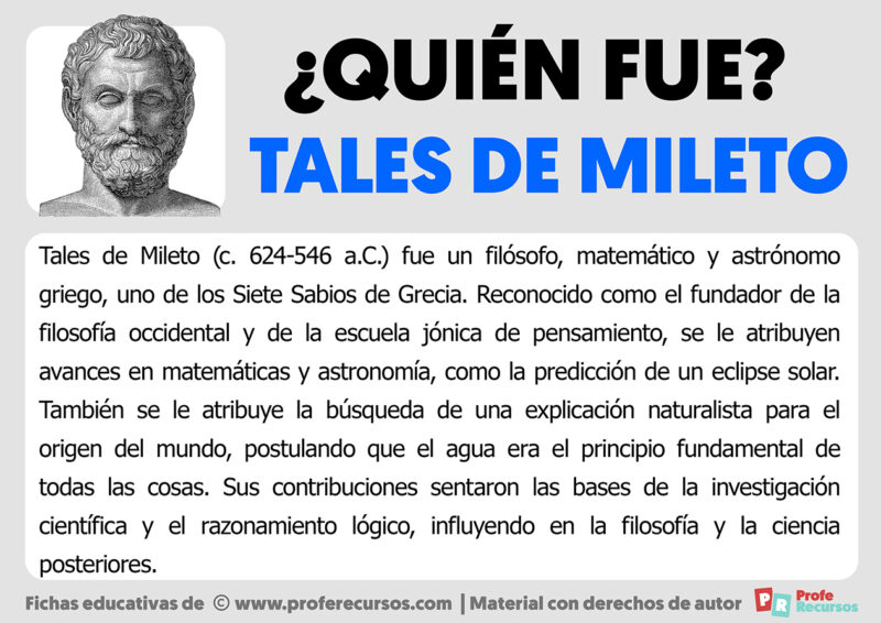 Quién fue Tales de Mileto