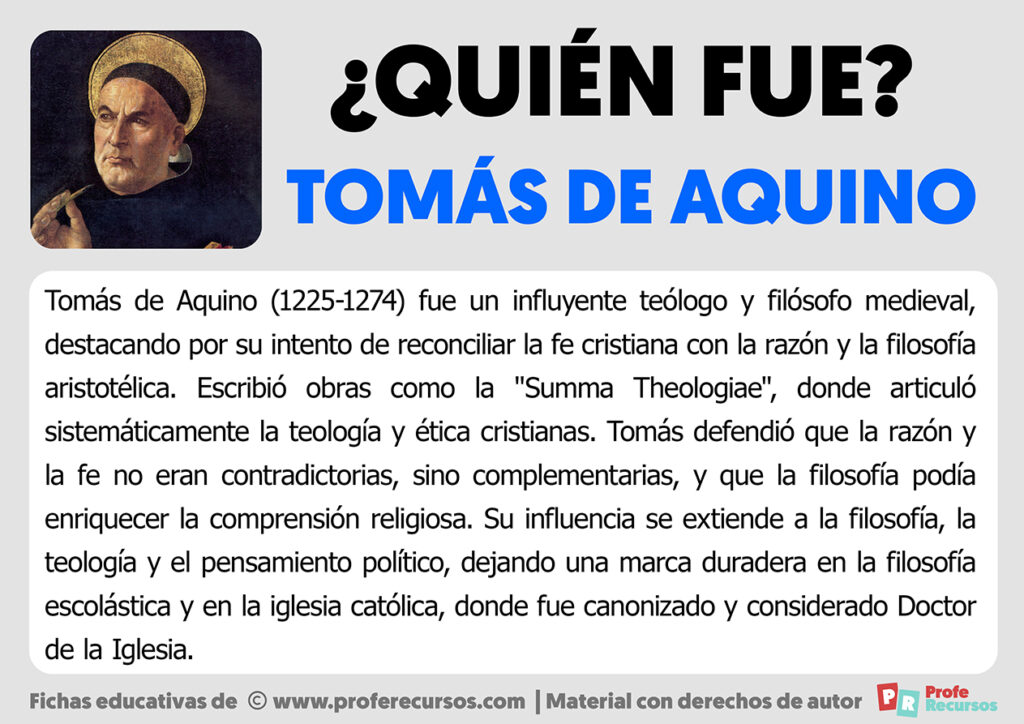 Quién fue Tomás de Aquino