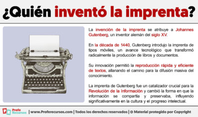 Quién inventó La Imprenta