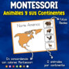 Animales y sus Continentes | Material Montessori