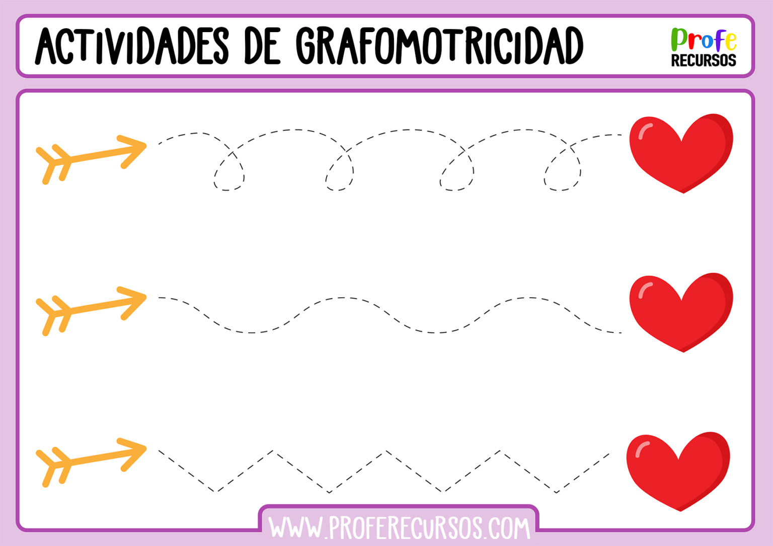 Actividades y Ejercicios de Grafomotricidad | Proferecursos