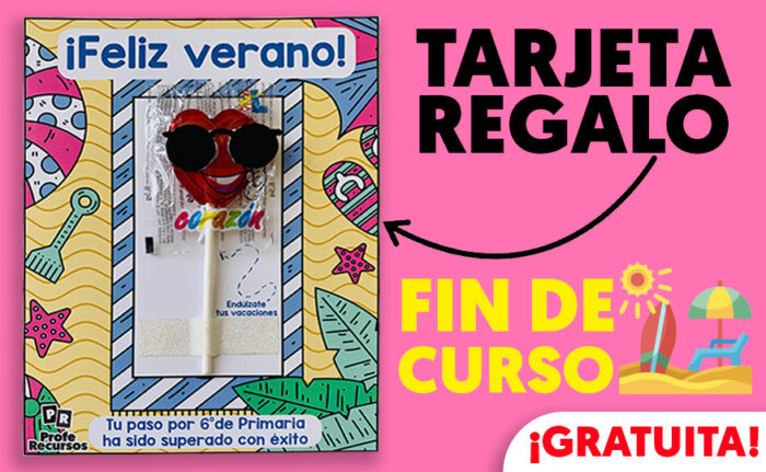Tarjeta Regalo de Fin de Curso