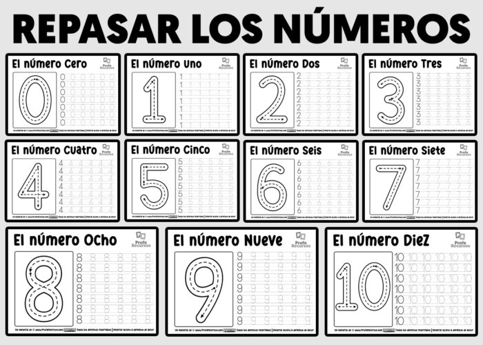 Repasar los Números | Grafía de los Números