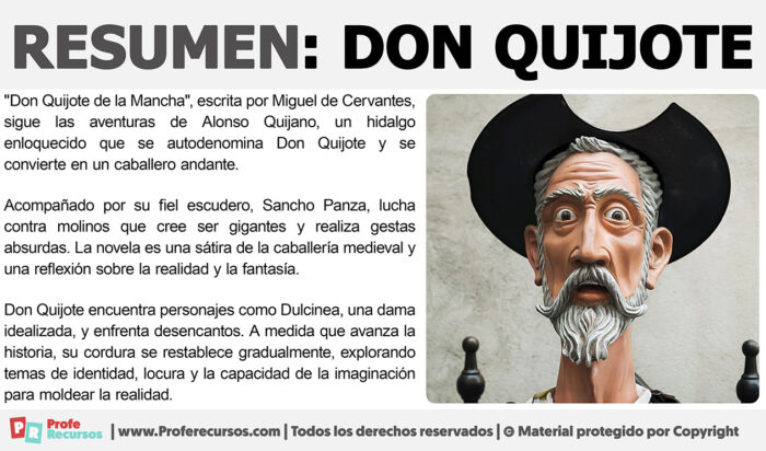 Resumen de Don Quijote de La Mancha