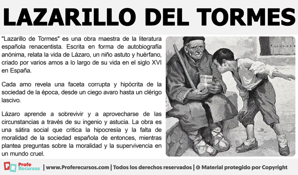 Resumen del Lazarillo del Tormes