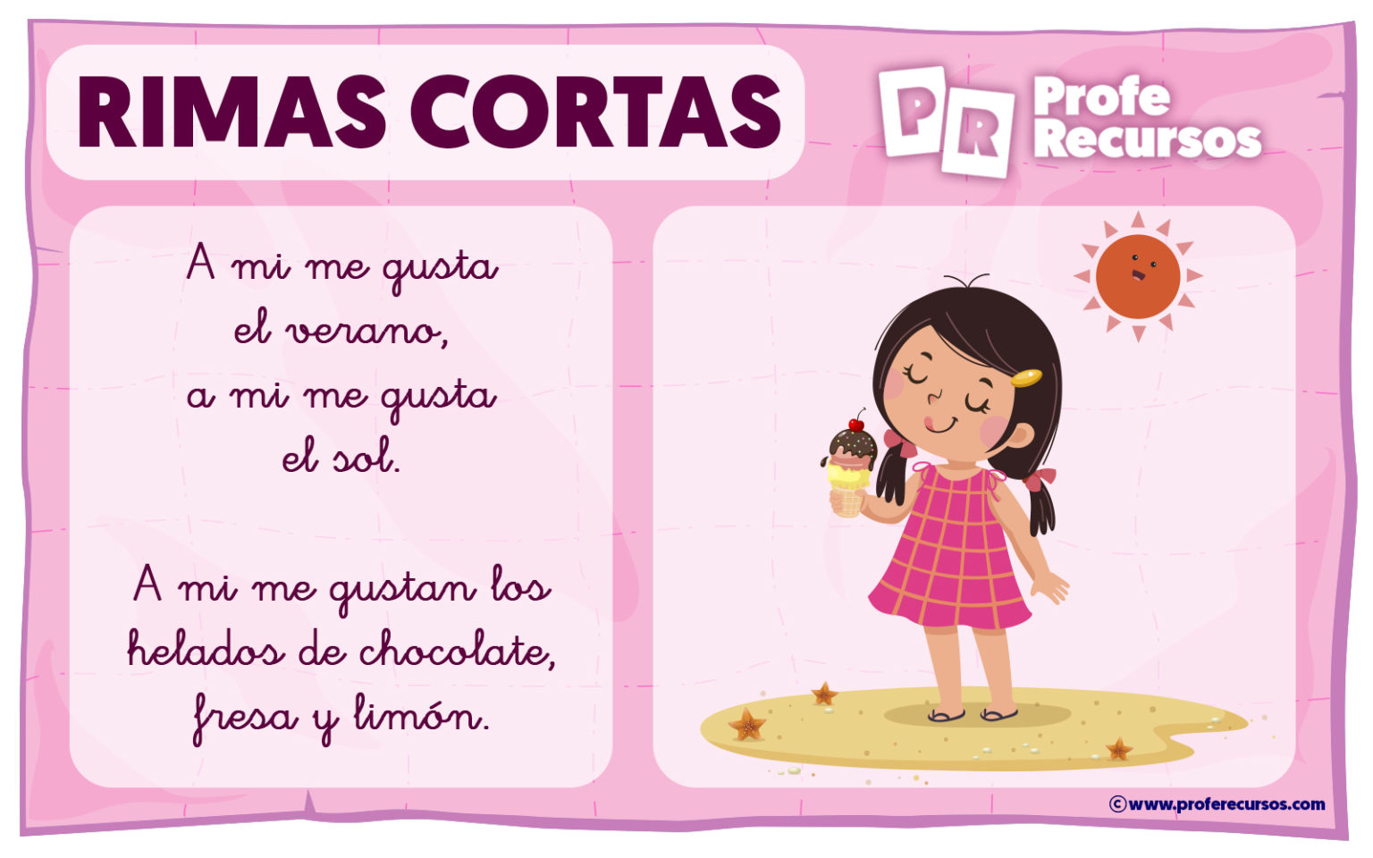 Rimas Cortas Para Niños | Colección de Rimas con Dibujos Infantiles