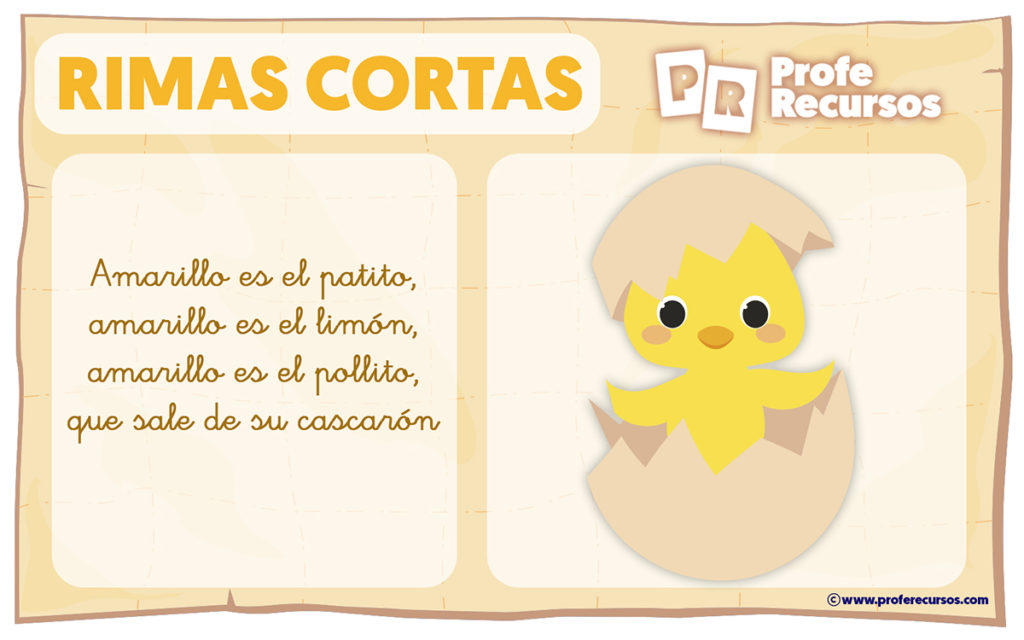 Rimas Cortas Para Niños | Colección de Rimas con Dibujos Infantiles