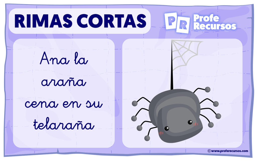 Rimas Cortas Para Niños | Colección de Rimas con Dibujos Infantiles