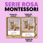 Tarjetas de Lectoescritura | Serie Rosa Montessori