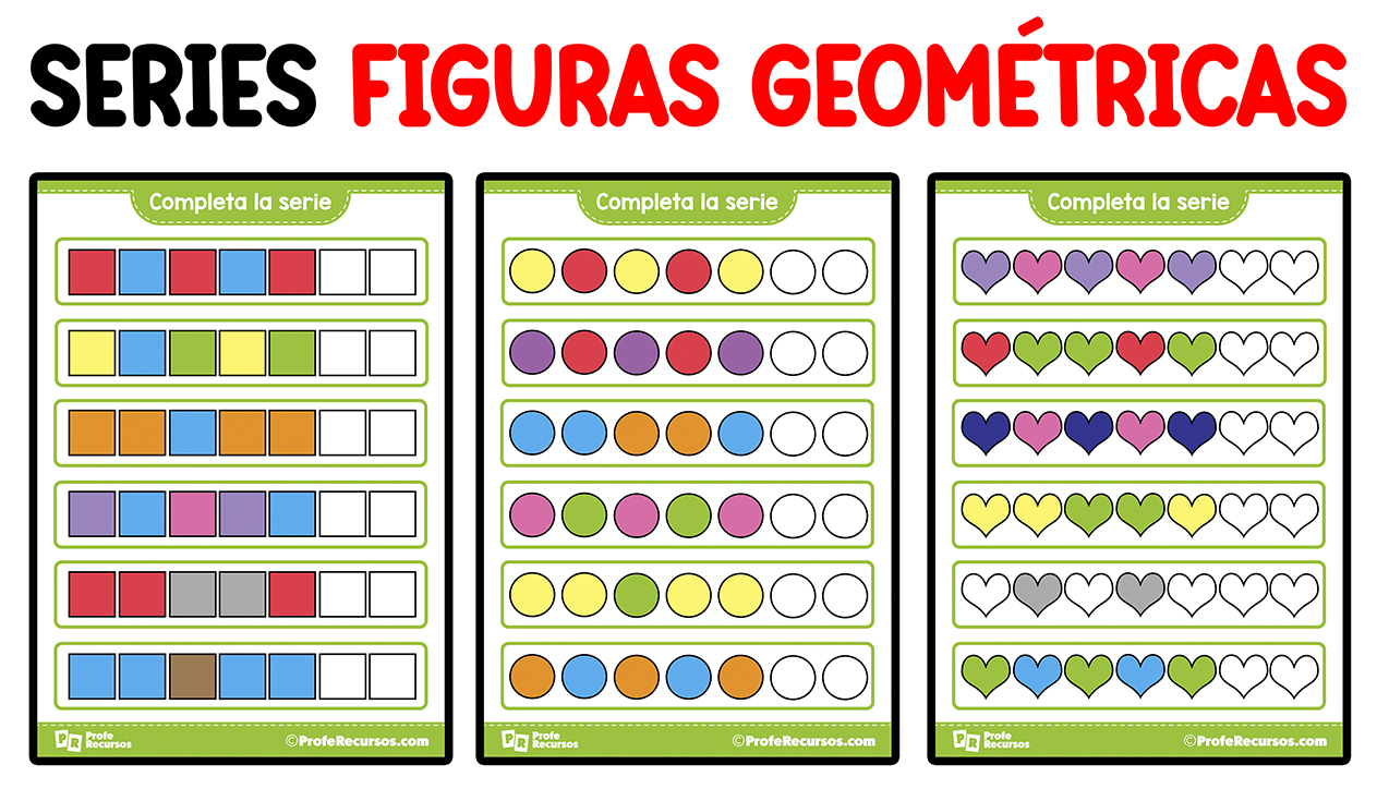 Series de Figuras Geométricas para Niños | PACK para IMPRIMIR