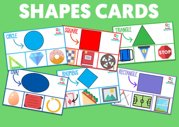 Shapes cards for primary kids - Profe Recursos