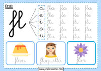 Sílabas Trabadas con (Fl) Fla Fle Fli Flo Flu | Palabras con Fl