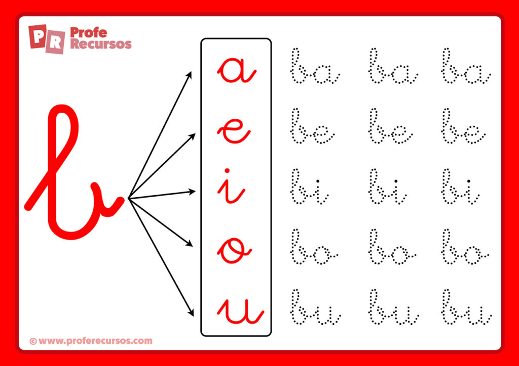 Sílabas con B | Sílabas con la Letra B