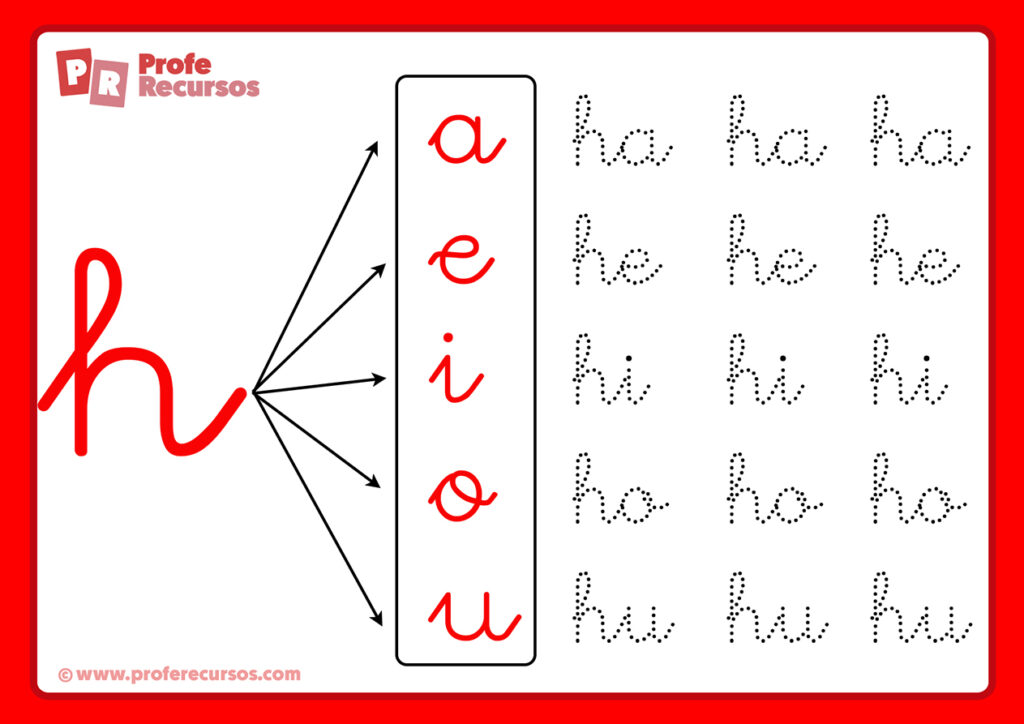 Sílabas con H | Sílabas con la Letra H