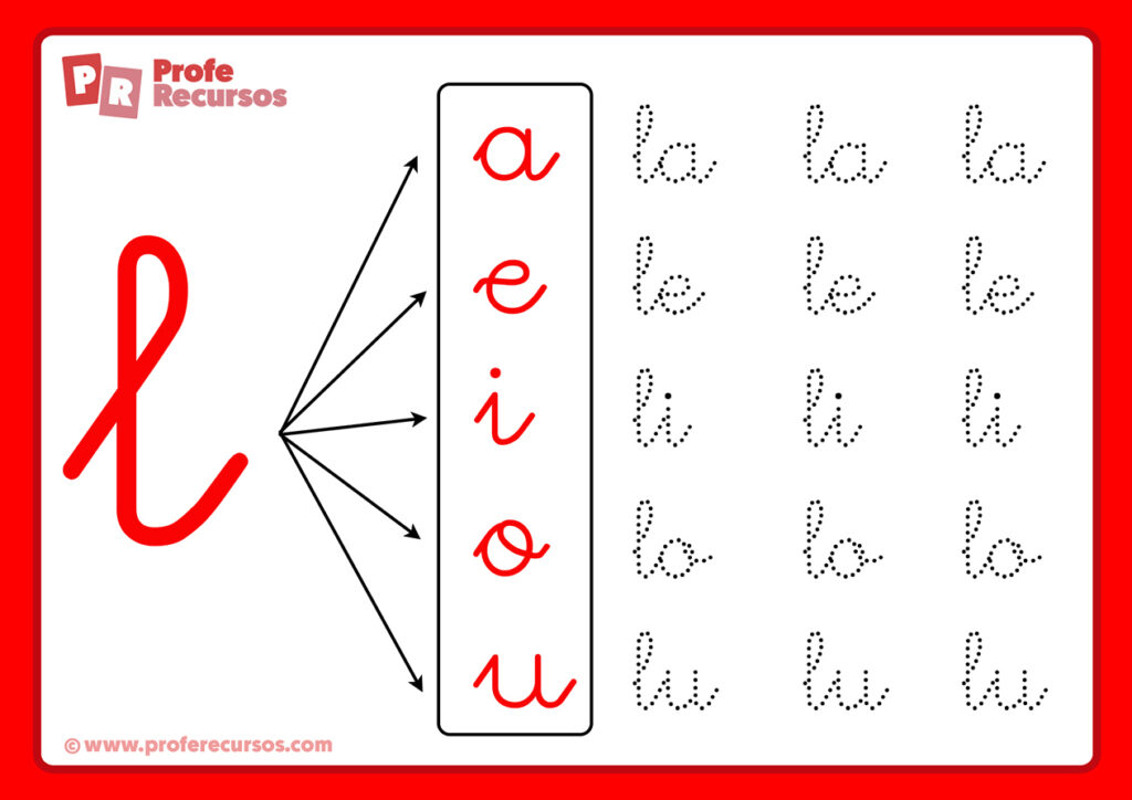 Sílabas con L | Sílabas con la Letra L