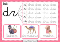 Sílabas Trabadas con (Dr) Dra Dre Dri Dro Dru | Palabras con Dr