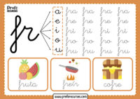 Sílabas Trabadas con (Fr) Fra Fre Fri Fro Fru | Palabras con Fr