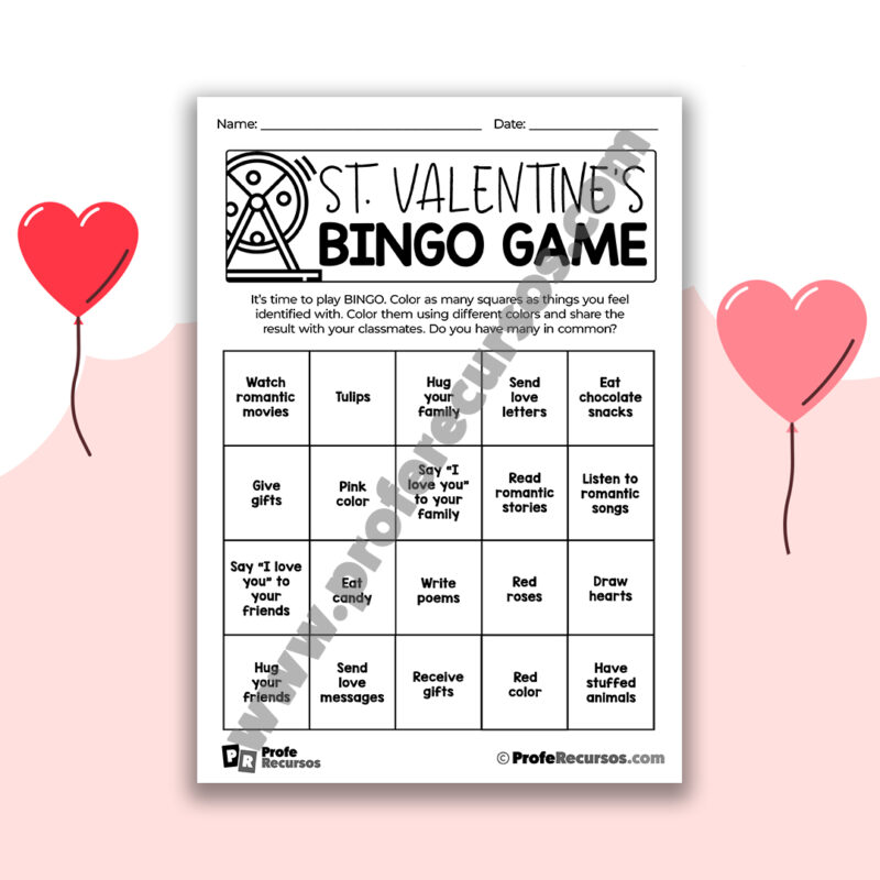 St Valentine's Day Activity Bundle