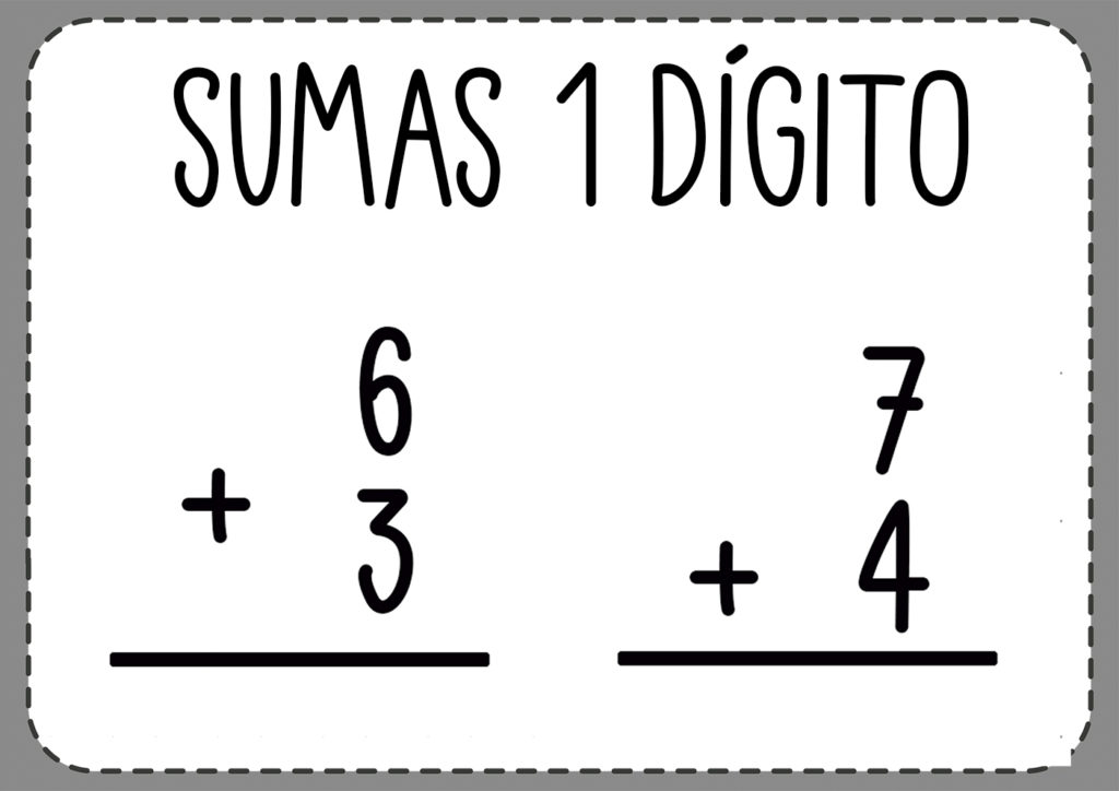 Sumas de 1 digito