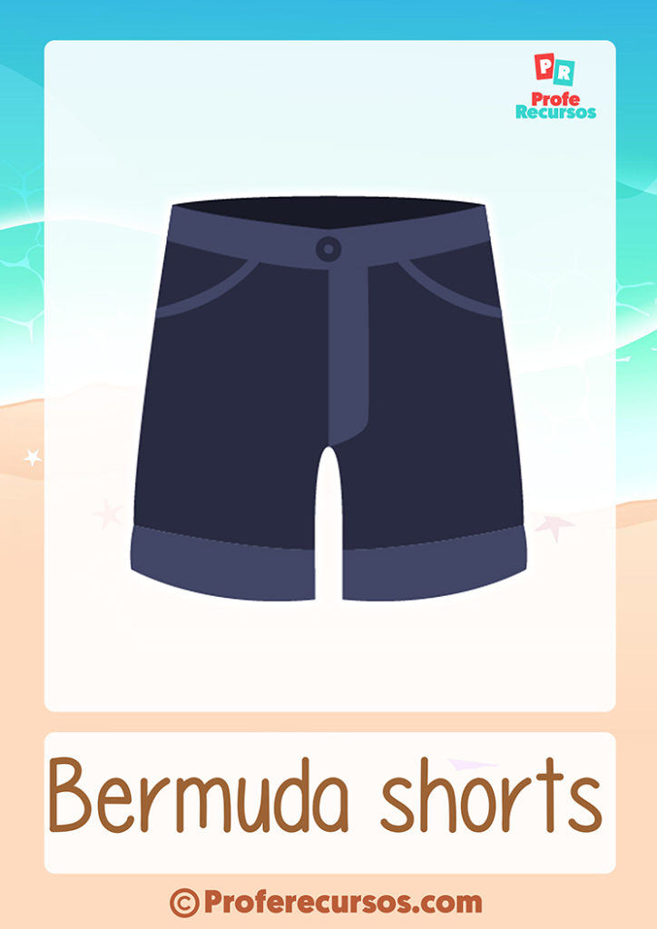 Summer Clothes Flashcards Collection for Primary Kids