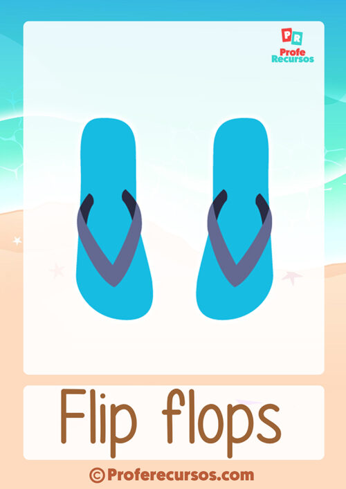 Summer Clothes Flashcards Collection for Primary Kids