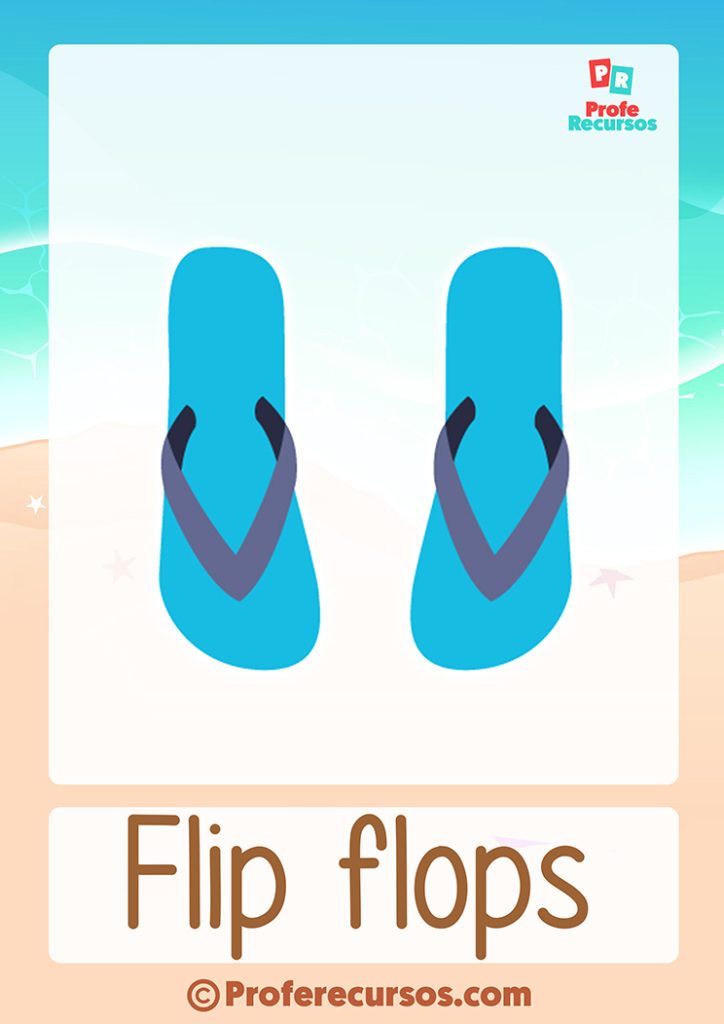 Summer Clothes Flashcards Collection for Primary Kids