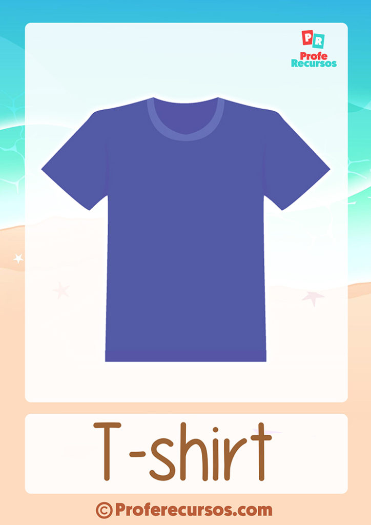 Summer Clothes Flashcards Collection for Primary Kids
