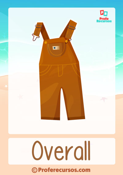 Summer Clothes Flashcards Collection for Primary Kids