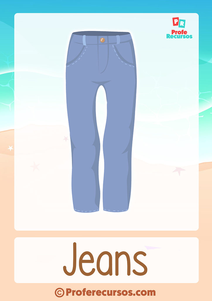 Summer Clothes Flashcards Collection for Primary Kids