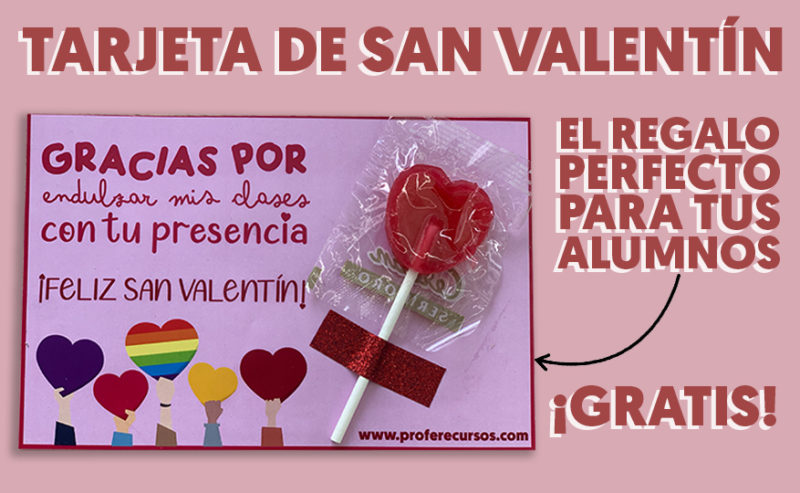 Tarjeta de Regalo de San Valentín | Regalos de Profes