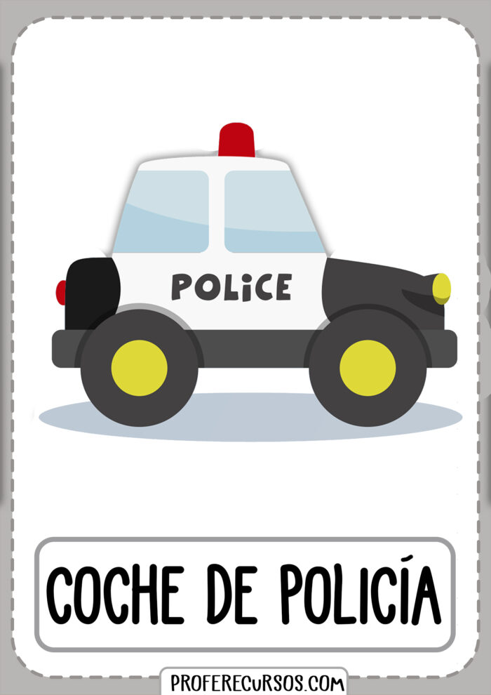 Tarjetas de Vocabulario de Medios de Transporte (Español e Inglés)
