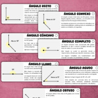 Tipos de Angulos (Llavero Imprimible)
