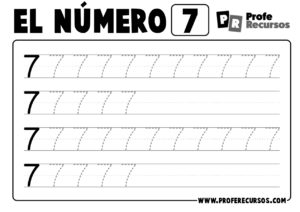 Trazar número 7