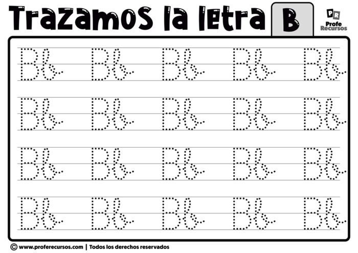 Fichas para trazar letras | TRAZAR las Letras del Abecedario