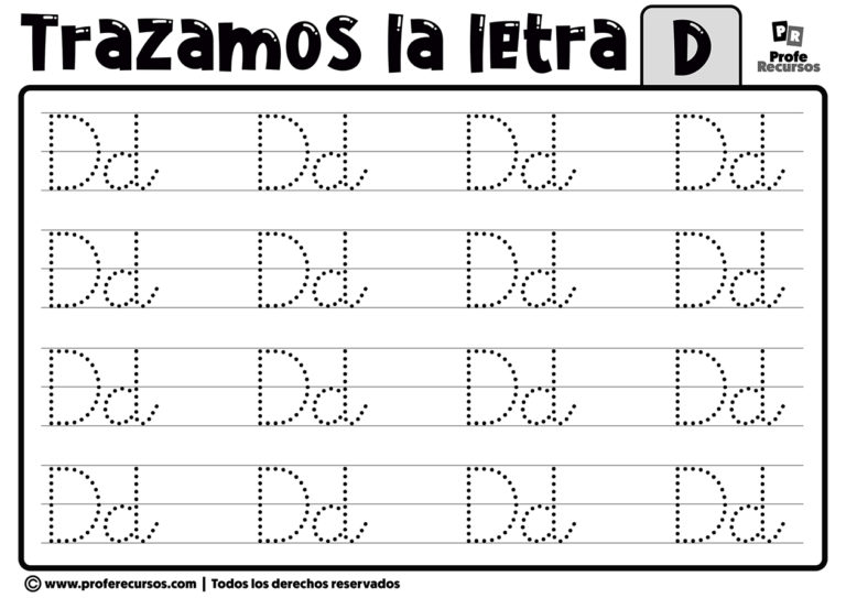 Fichas para trazar letras | TRAZAR las Letras del Abecedario
