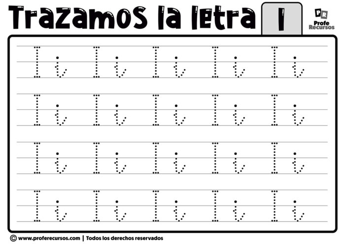 Trazar la letra I