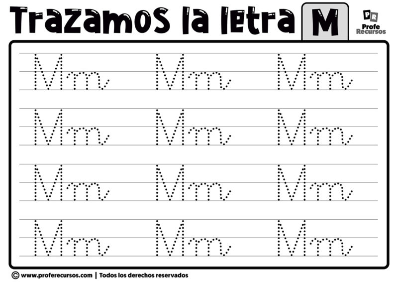 Trazar la letra M