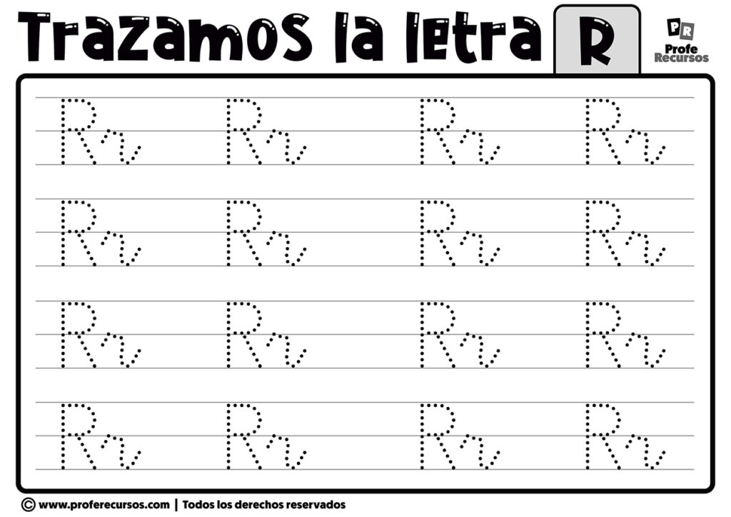 Trazar la letra R