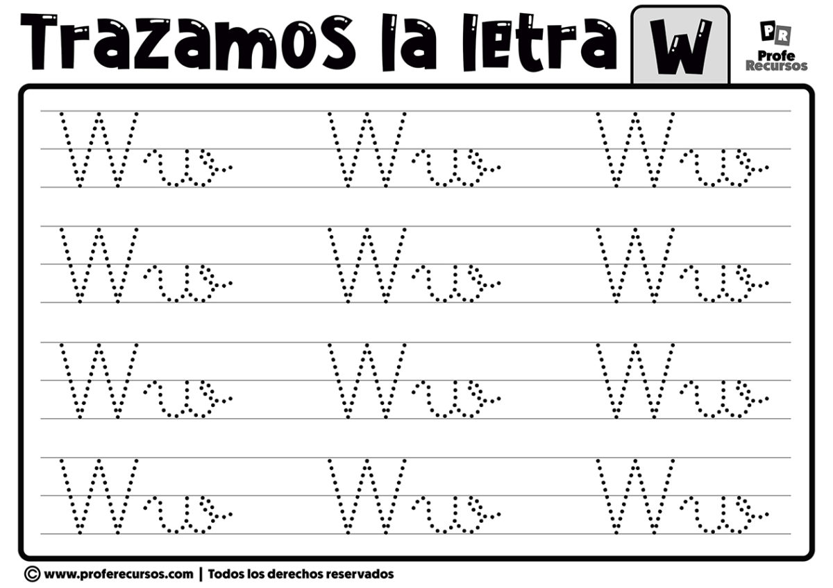 Trazar la letra W